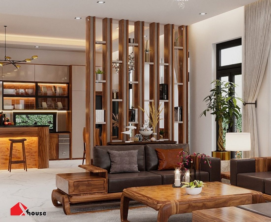 30+ Mẫu vách ngăn phong khách và bếp hiện đại đẹp nhất 2024